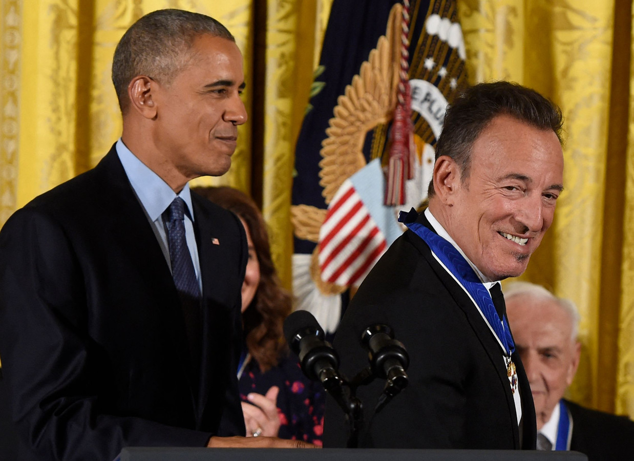 Barack Obama et Bruce Springsteen lancent leur podcast | Foto | 7sur7.be