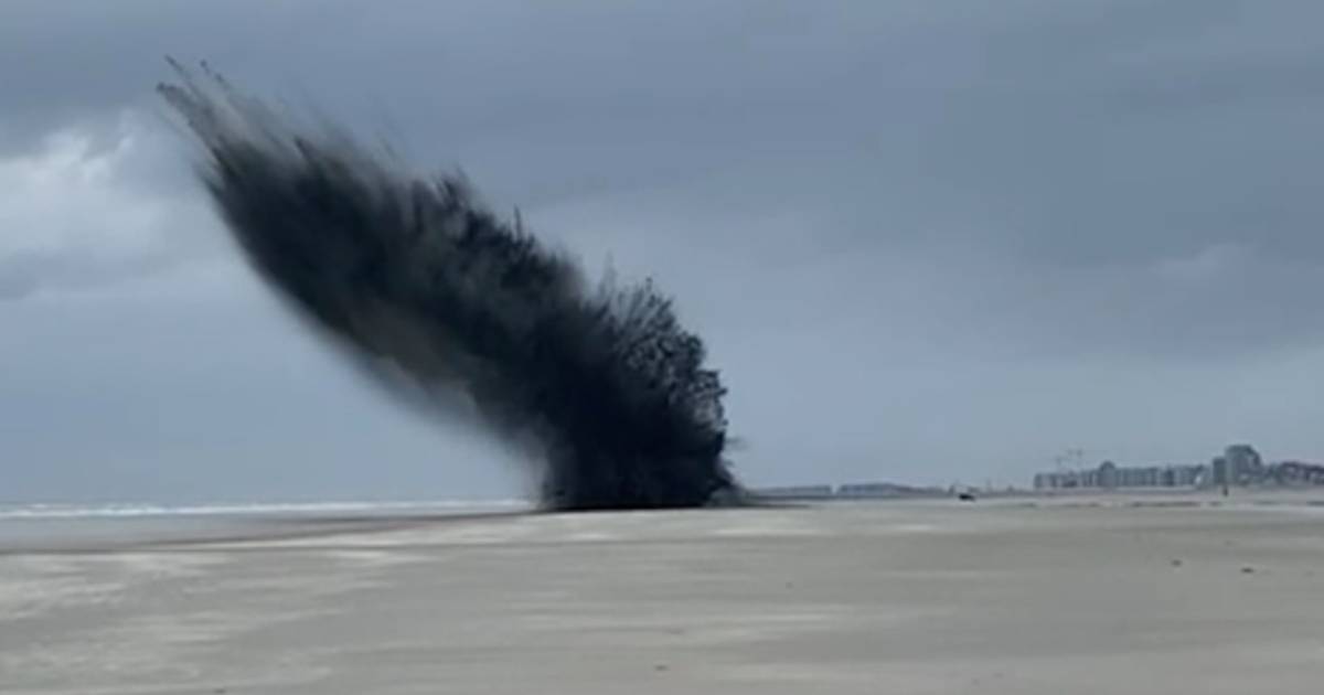 KIJK. Bom van 100 kilogram tot ontploffing gebracht op strand van ...