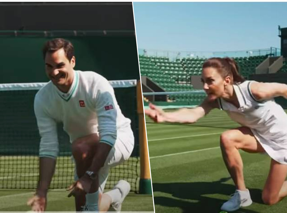 Uniek dubbelspel met Kate Middleton en Roger Federer in aanloop van ...