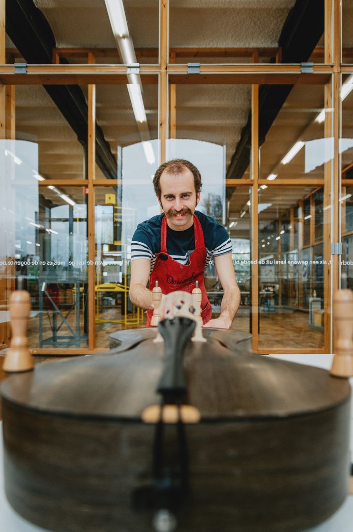 Cello in vlas nieuwe blikvanger van museum Texture | Kortrijk | hln.be