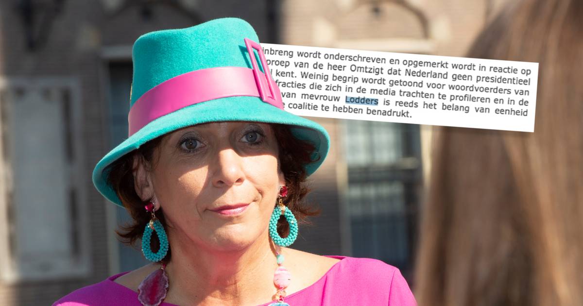Kreeg ‘te kritisch’ ex-Kamerlid Helma Lodders uit Zeewolde vrijwillig functie elders, of onder ...
