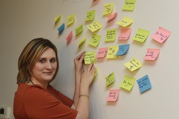 "Deel post-its uit met leuke boodschappen erop" | Brasschaat | hln.be