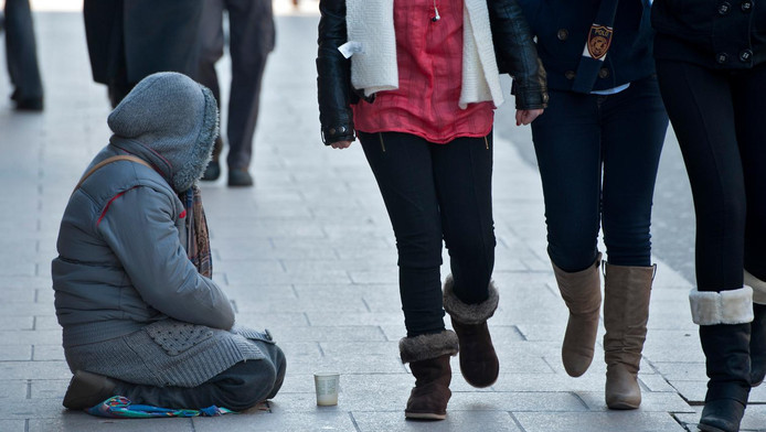 Cette technique de mendicité en agace plus d’un | Foto | 7sur7.be