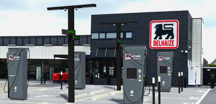Delhaize installeert 1.800 publieke snellaadpunten | Binnenland | hln.be