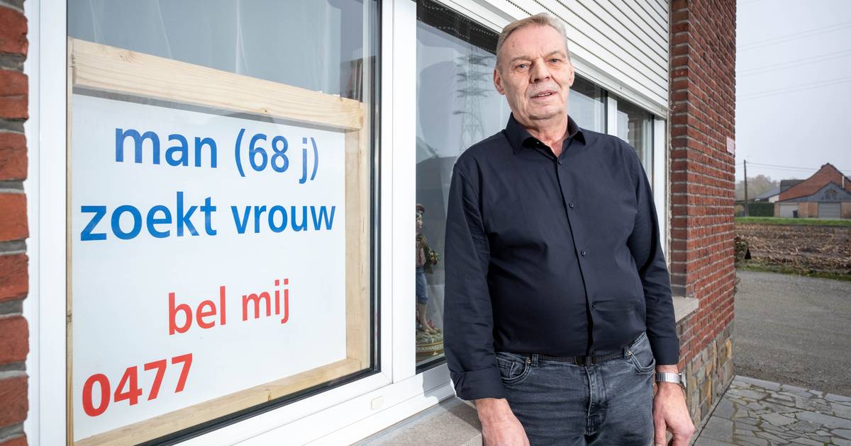 Jozef (68) zocht/zoekt een vrouw via een ‘advertentie’ achter het raam: “Ik heb veel onnozelaars ...