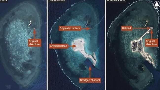 Une grande muraille de sable au large de la Chine | Monde | 7sur7.be