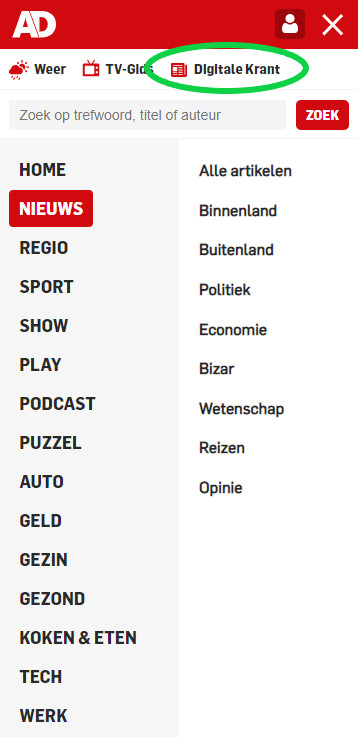 Nieuwe functie: digitale krant nu ook in de AD-nieuwsapp. Zo lees je ...