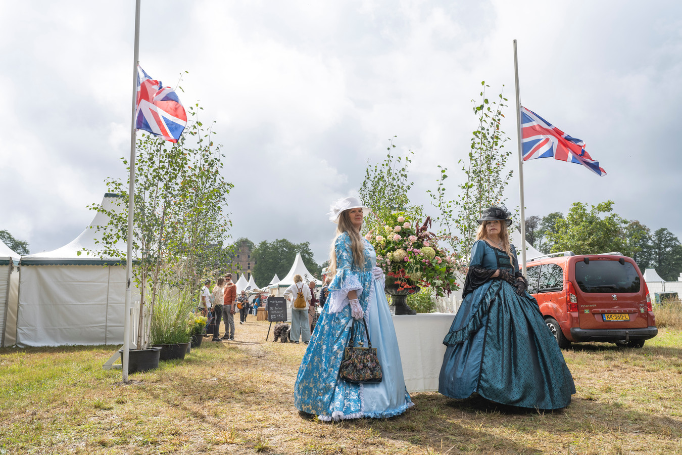 Voor het eerst British Weekend in Vorden en precies op dat moment ...